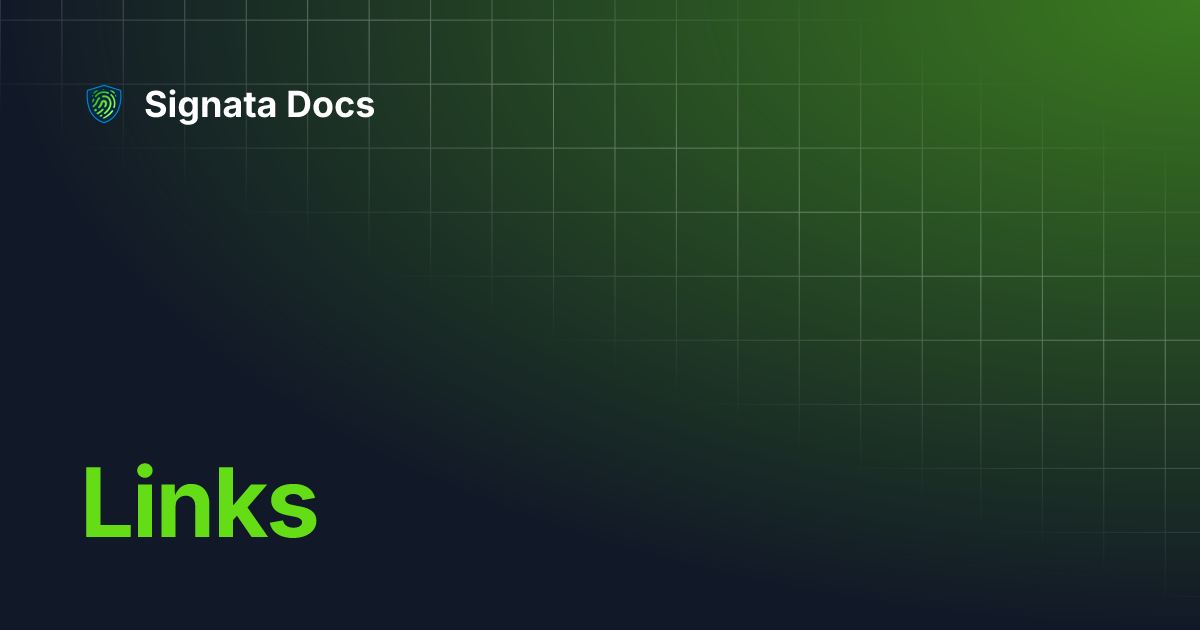 Links | Signata Docs